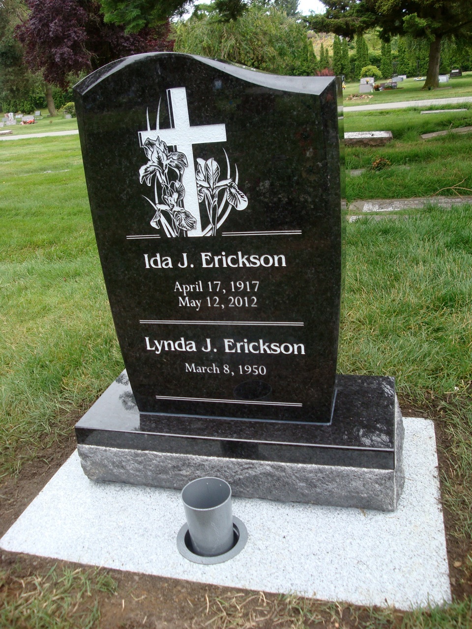 Upright Grave Marker headstone Pacific Coast Memorials
